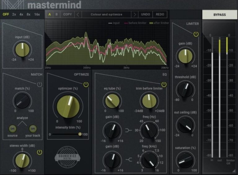 United Plugins「MasterMind」 | 半自動のマスタリング・プラグイン